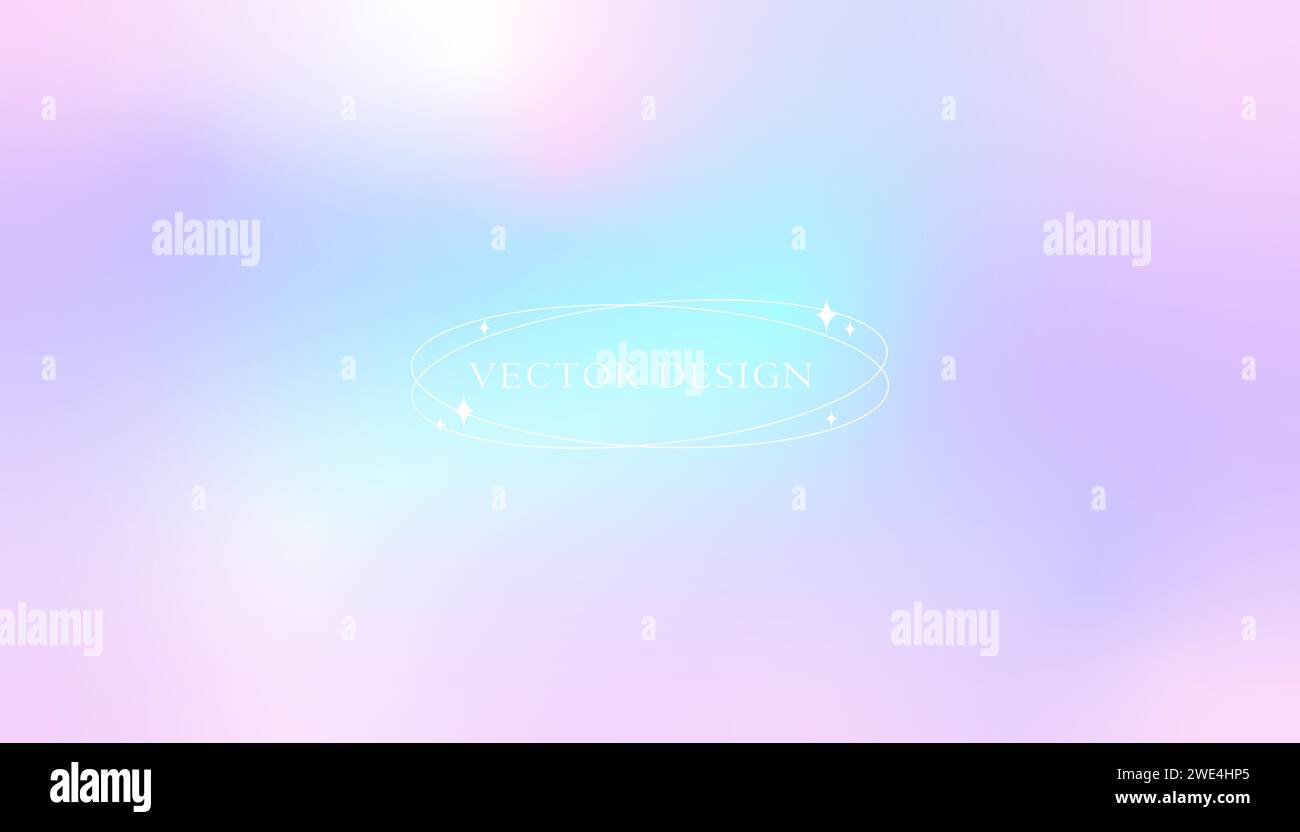 Y2k holographic gradient background. Modern pearlescent vector ...