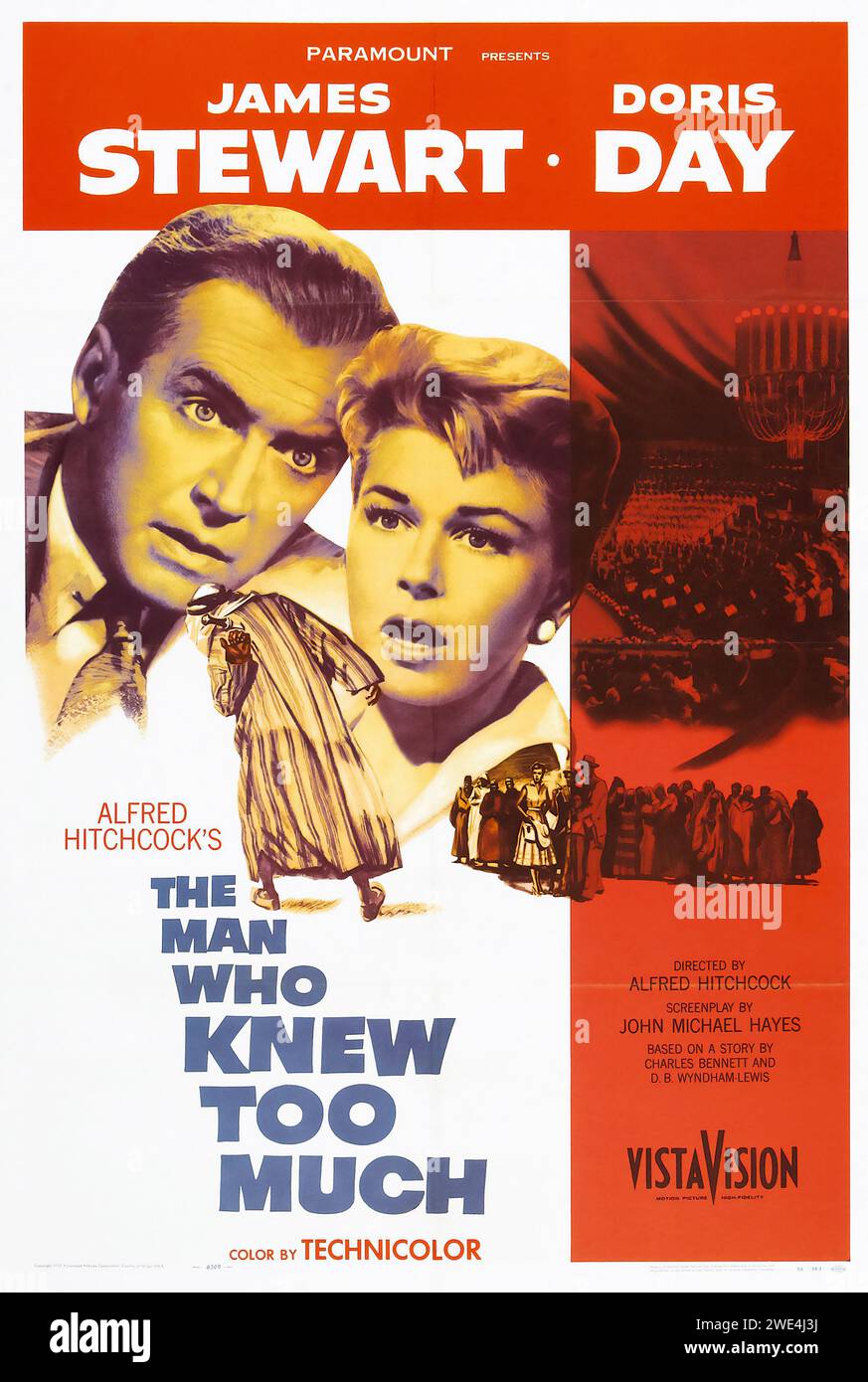 The Man Who Knew Too Much (Paramount, 1956). Movie poster - Alfred ...