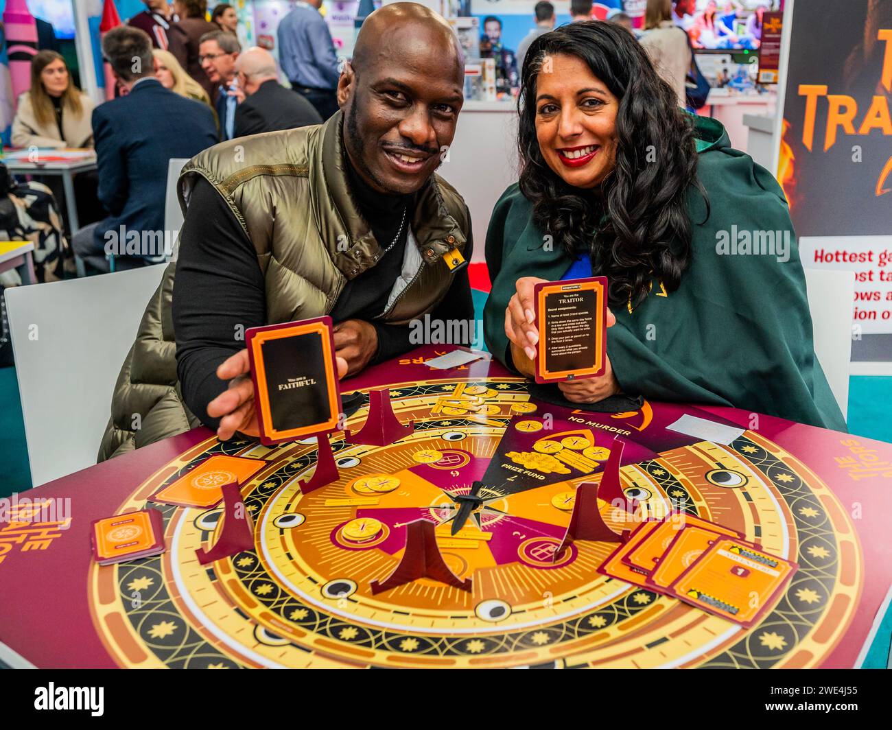 London, UK. 23rd Jan, 2024. The Vivid Goliath stand owner of the ...