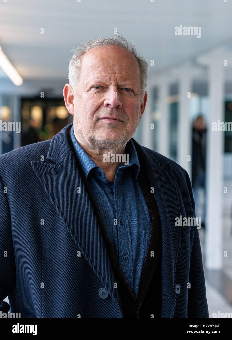 Kiel, Germany. 23rd Jan, 2024. Actor Axel Milberg during the filming of ...