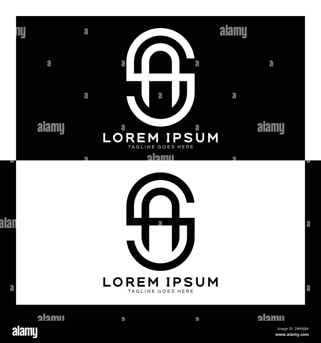 SA initial letter logo. Alphabet S and A pattern design monogram Stock Vector Image & Art - Alamy