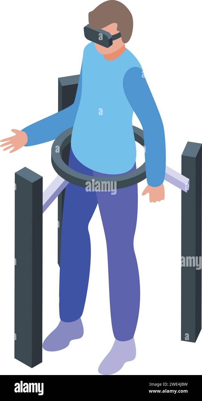 Secured game metaverse icon isometric vector. Crypto screen. Tech game ...