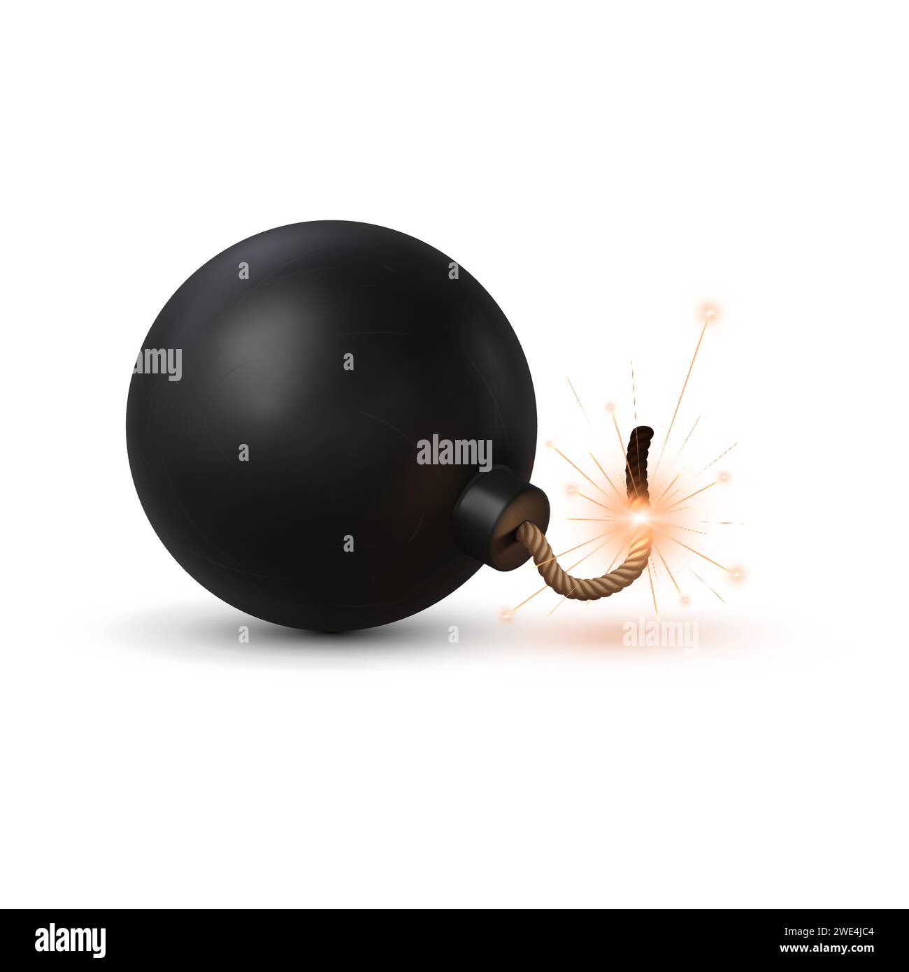 Burn the rope 3d Stock Vector Images - Alamy