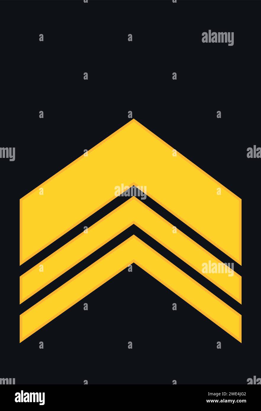 Shoulder pad military insignia for non-commissioned officers of the ...
