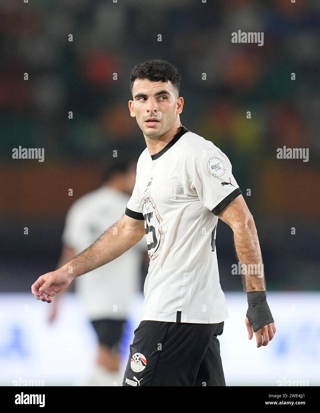 January 22 2024: Ahmed Mostafa Mohamed Sayed (Egypt) looks on during a African Cup of Nations ...