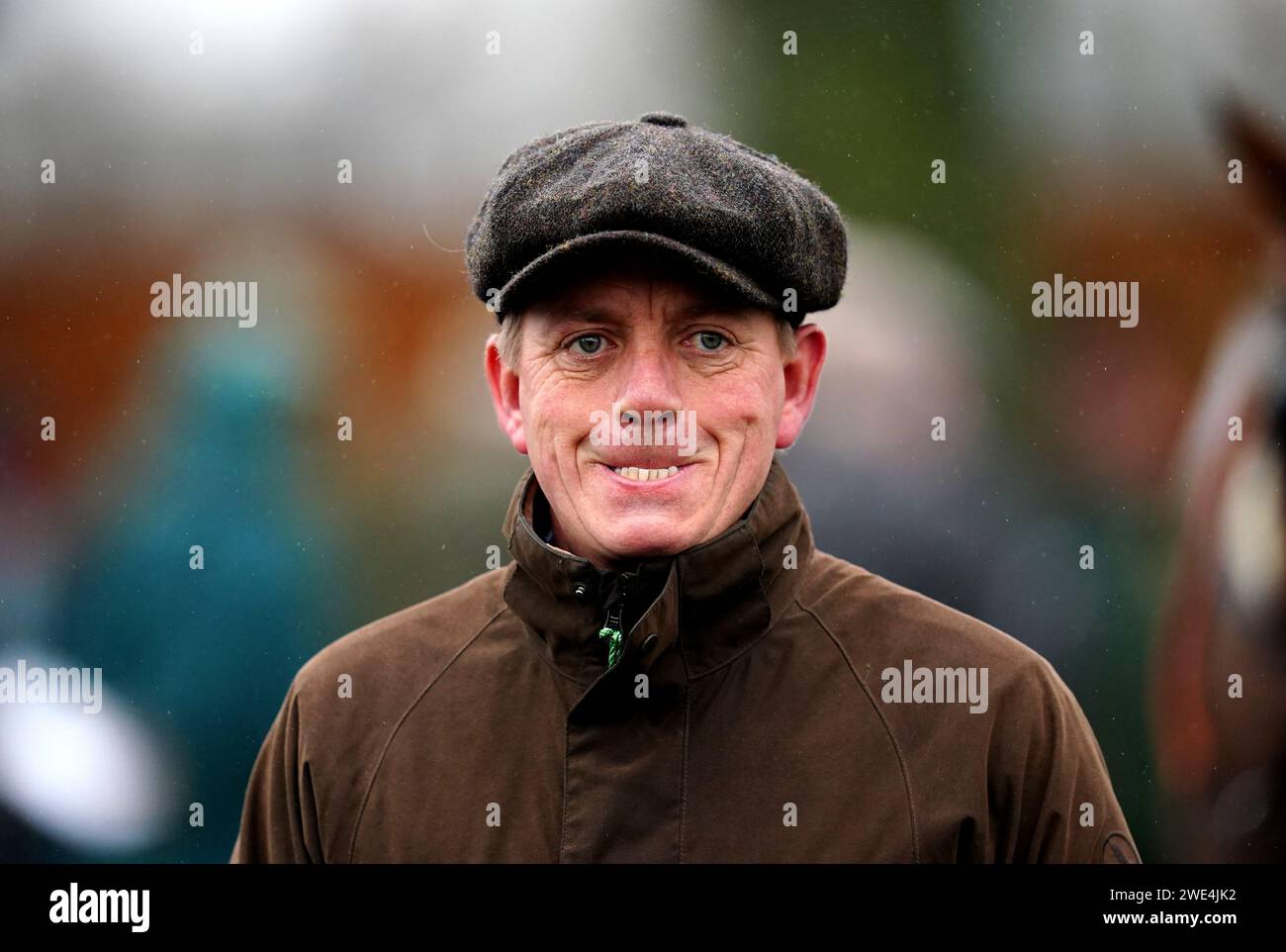 Trainer Warren Greatrex at Newbury Racecourse, Berkshire. Picture date ...