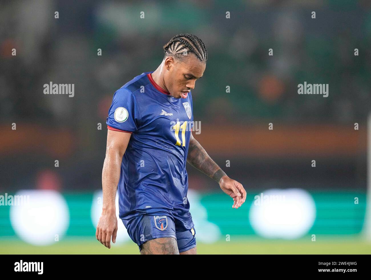 January 22 2024: Garry Mendes Rodrigues (Cap Verde) looks on during a ...