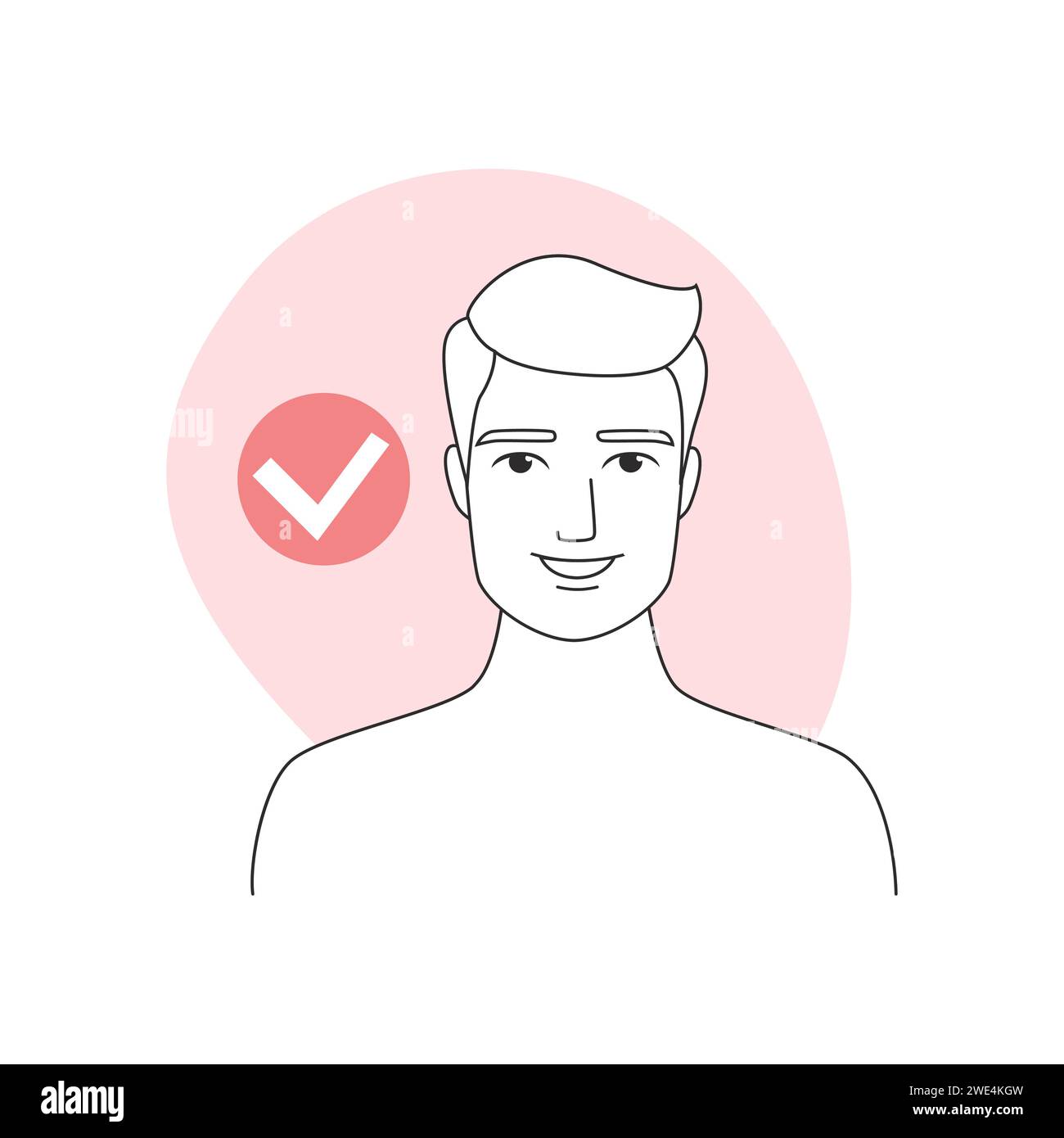 Happy Man With Approved Skincare Routine For Clear And Healthy Skin