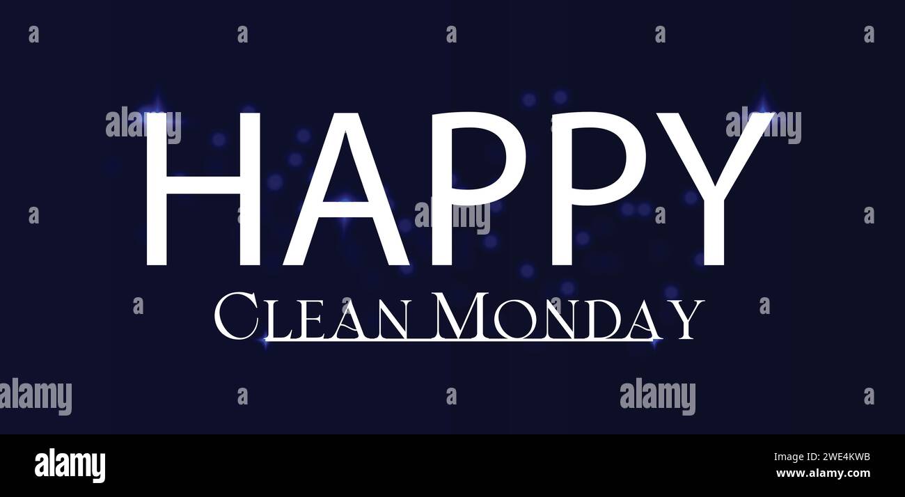 Happy clean monday stylish text design Stock Vector Image & Art - Alamy