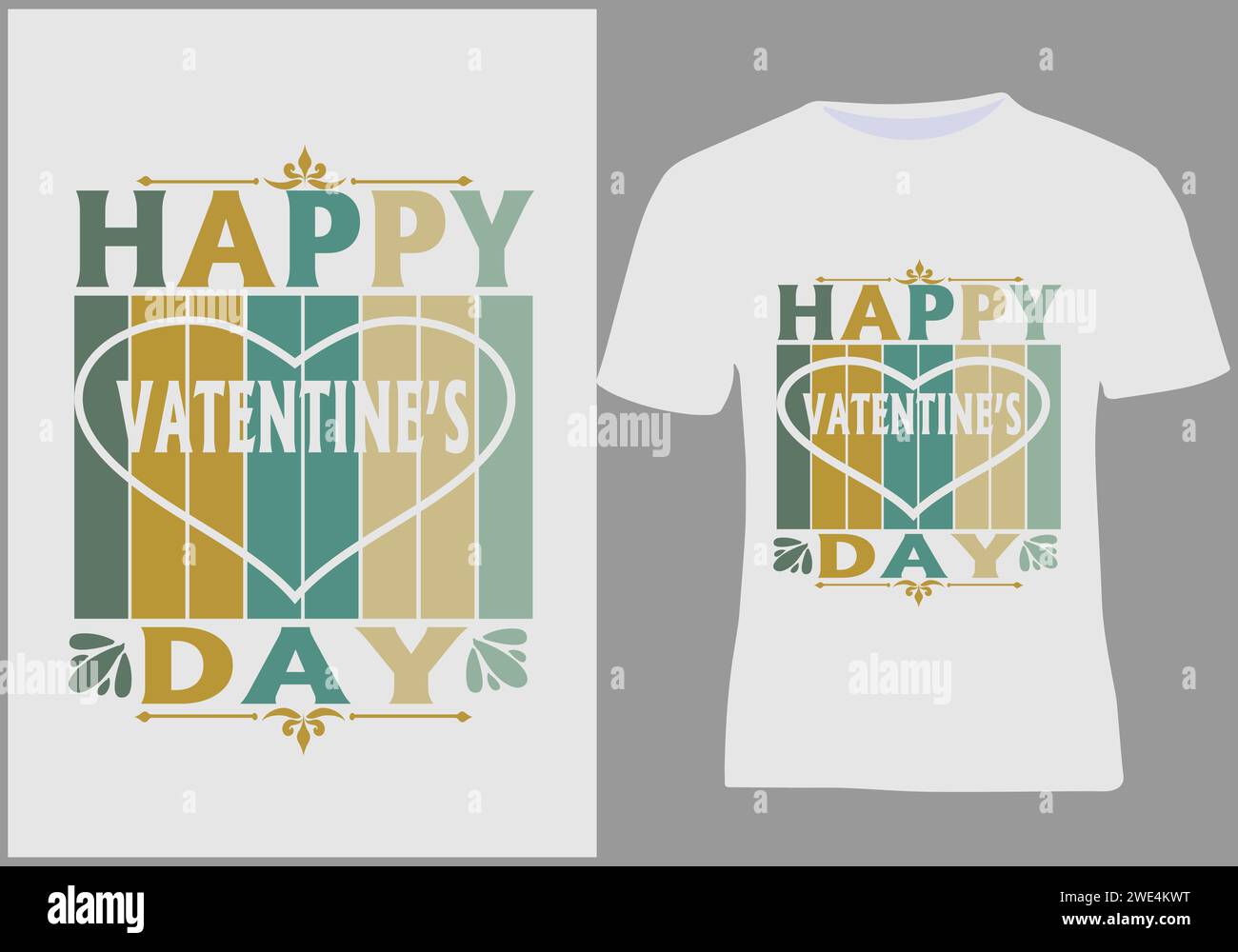 Typography valentine t shirt Stock Vector Images - Alamy