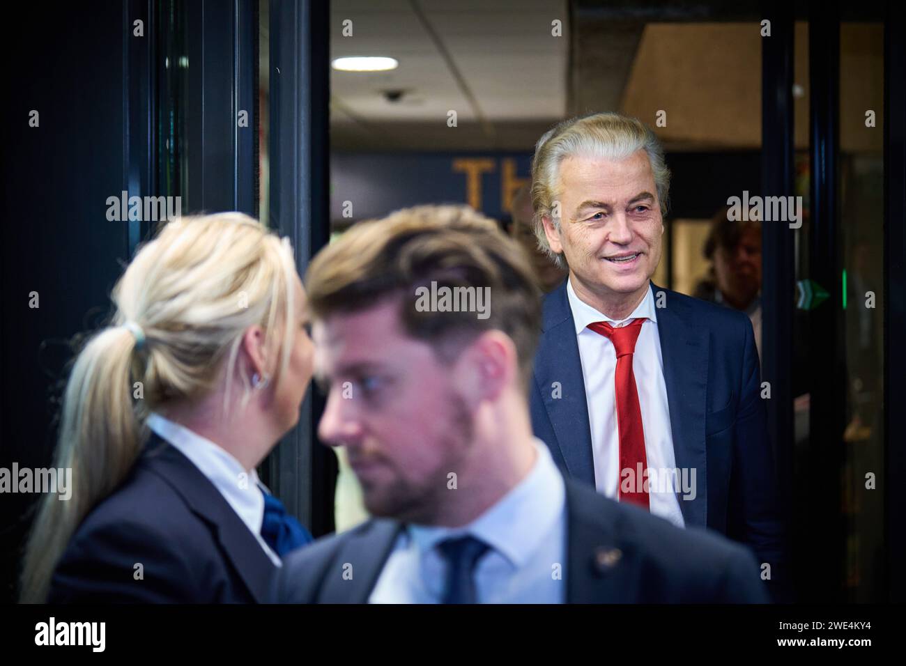 THE HAGUE - Geert Wilders (PVV) arrives for a conversation with ...