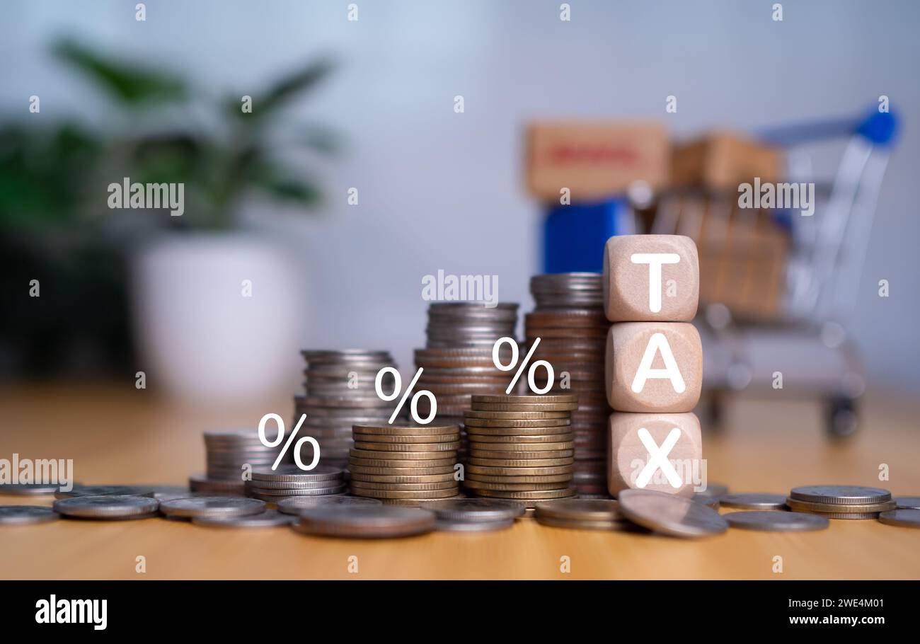 Tax Wooden Letter Tax Conceptincome Tax Return Tax Payment And Tax Deduction Planning Involve