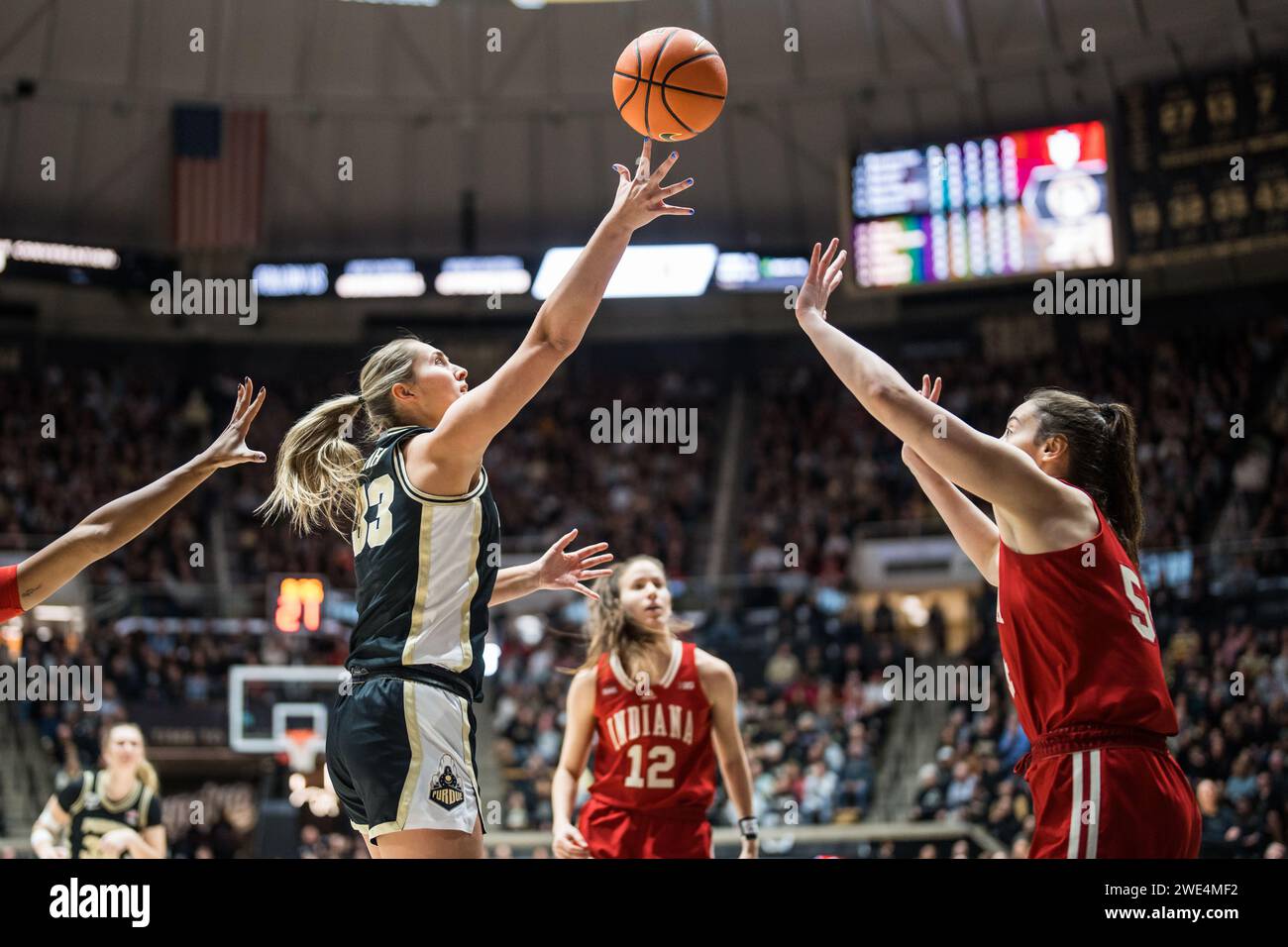 West Lafayette, Indiana, USA. 21st Jan, 2024. Purdue Boilermakers Guard ...