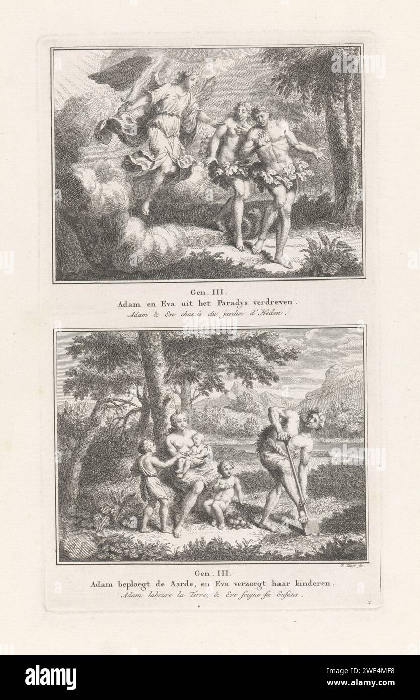 Verprijs from paradise / adam processes the earth and Eva takes care of ...