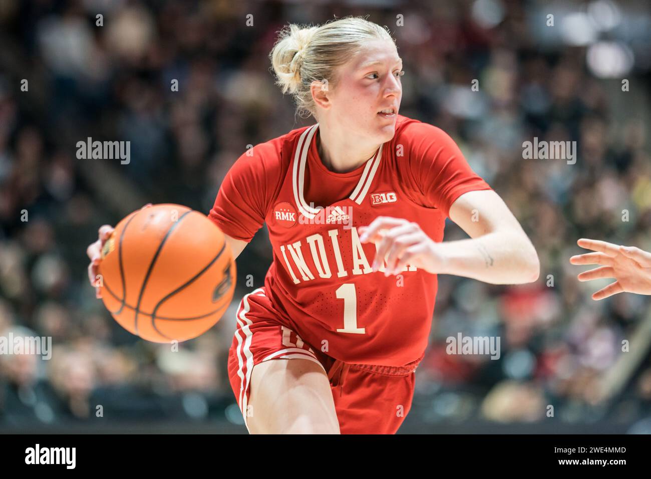 West Lafayette, Indiana, USA. 21st Jan, 2024. Indiana guard LEXUS ...