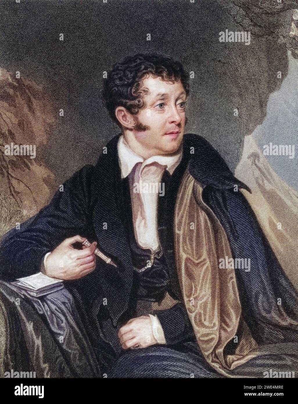 Thomas Campbell 1777 to 1844 schottischer Dichter, Historisch, digital ...