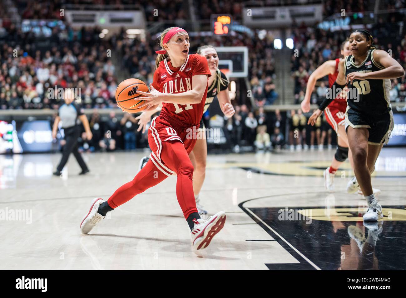 West Lafayette, Indiana, USA. 21st Jan, 2024. Indiana Hoosiers Guard ...
