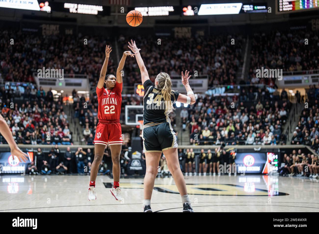 West Lafayette, Indiana, USA. 21st Jan, 2024. Indiana Hoosiers Guard ...