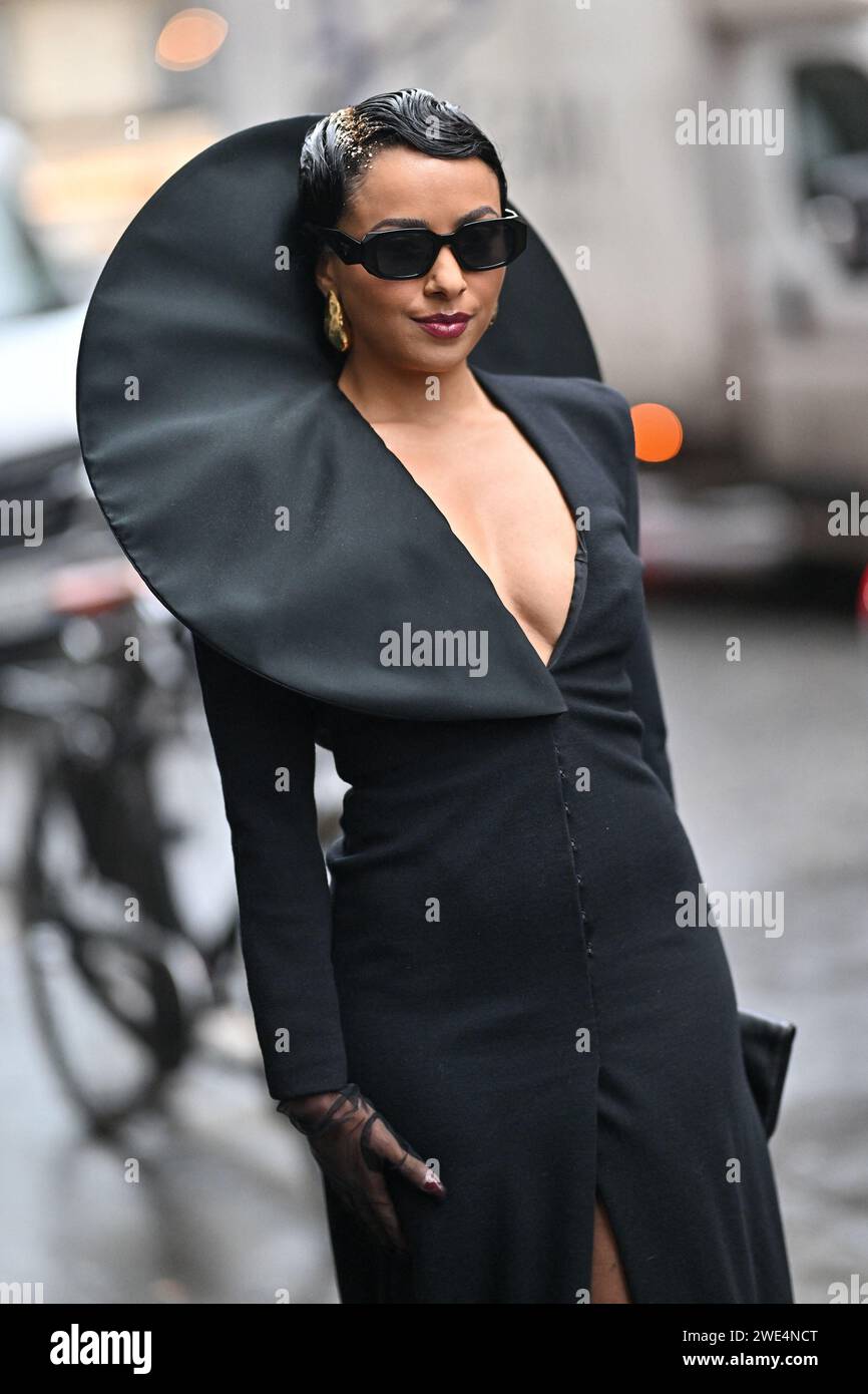 Paris, France. 23rd Jan, 2024. Kat Graham arriving at Stephane Rolland ...