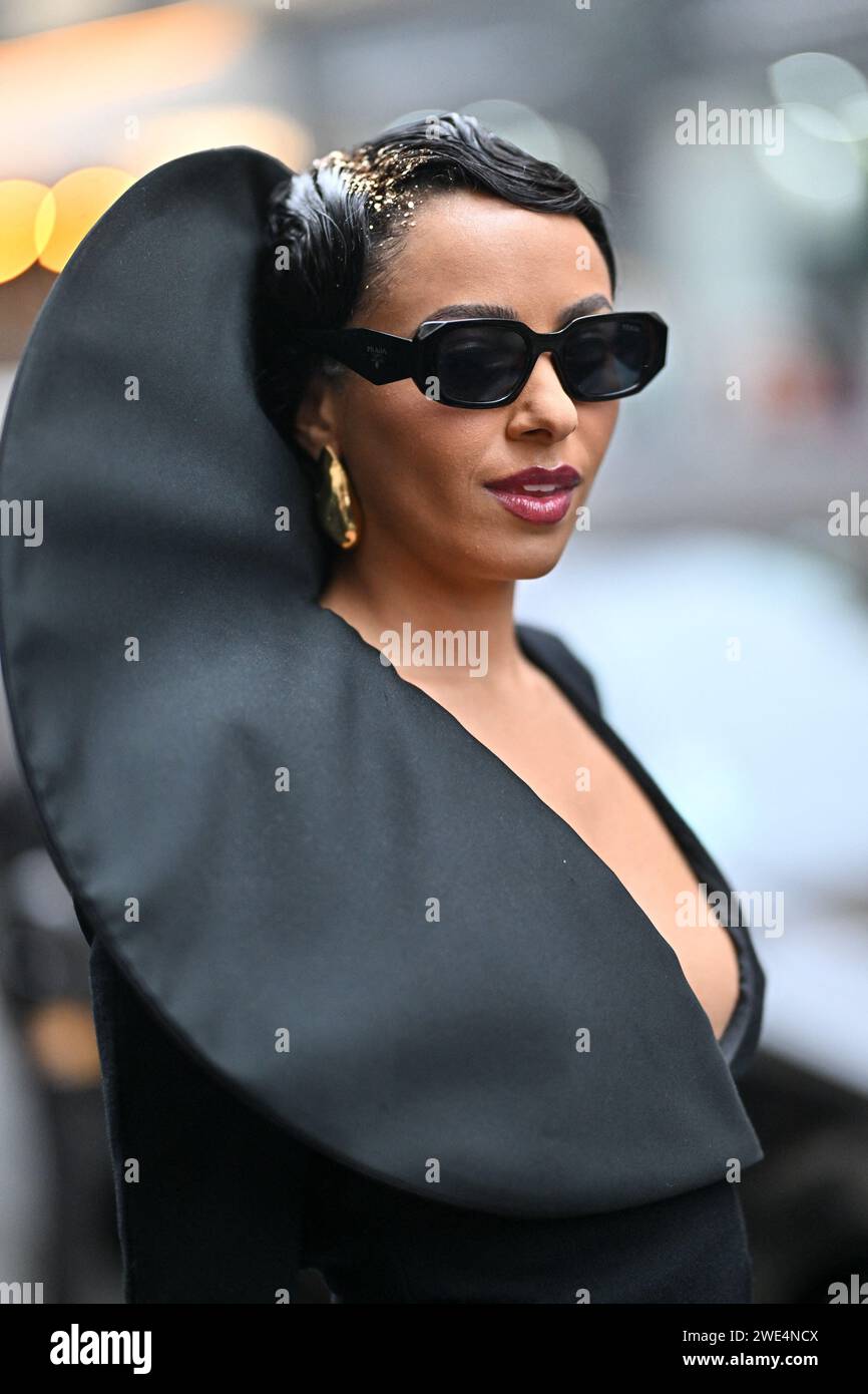 Paris, France. 23rd Jan, 2024. Kat Graham arriving at Stephane Rolland ...