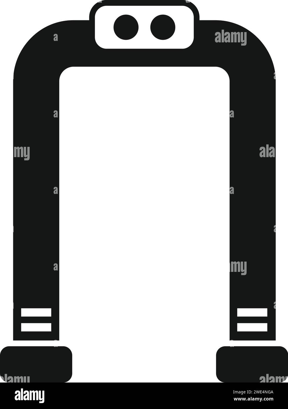 Terminal scanner icon simple vector. Airport seat air. Private premium ...