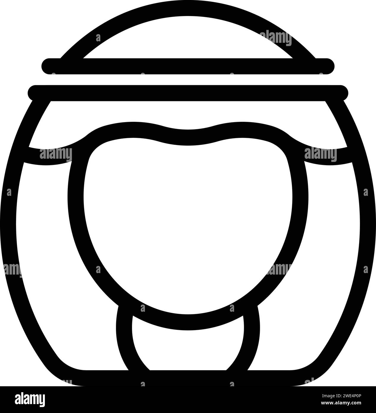 Female headwear arab icon outline vector. Ladylike people. Linear saudi ...