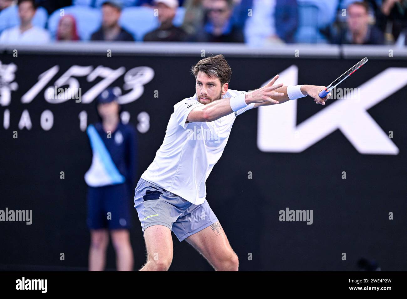 Melborune, Australia. 22nd Jan, 2024. Cameron Norrie of GBR during the ...