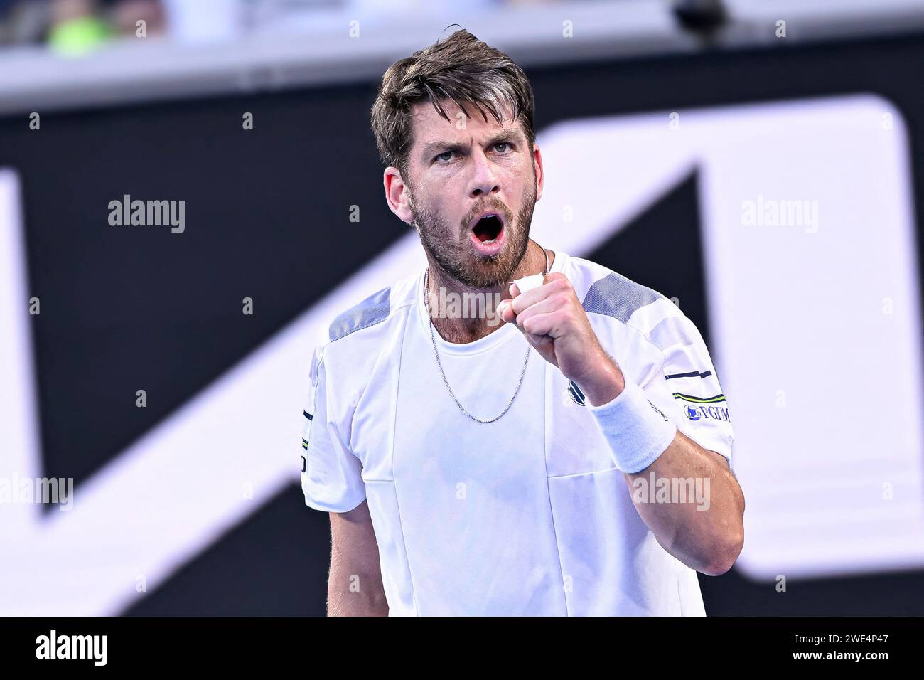 Melborune, Australia. 22nd Jan, 2024. Cameron Norrie of GBR during the ...