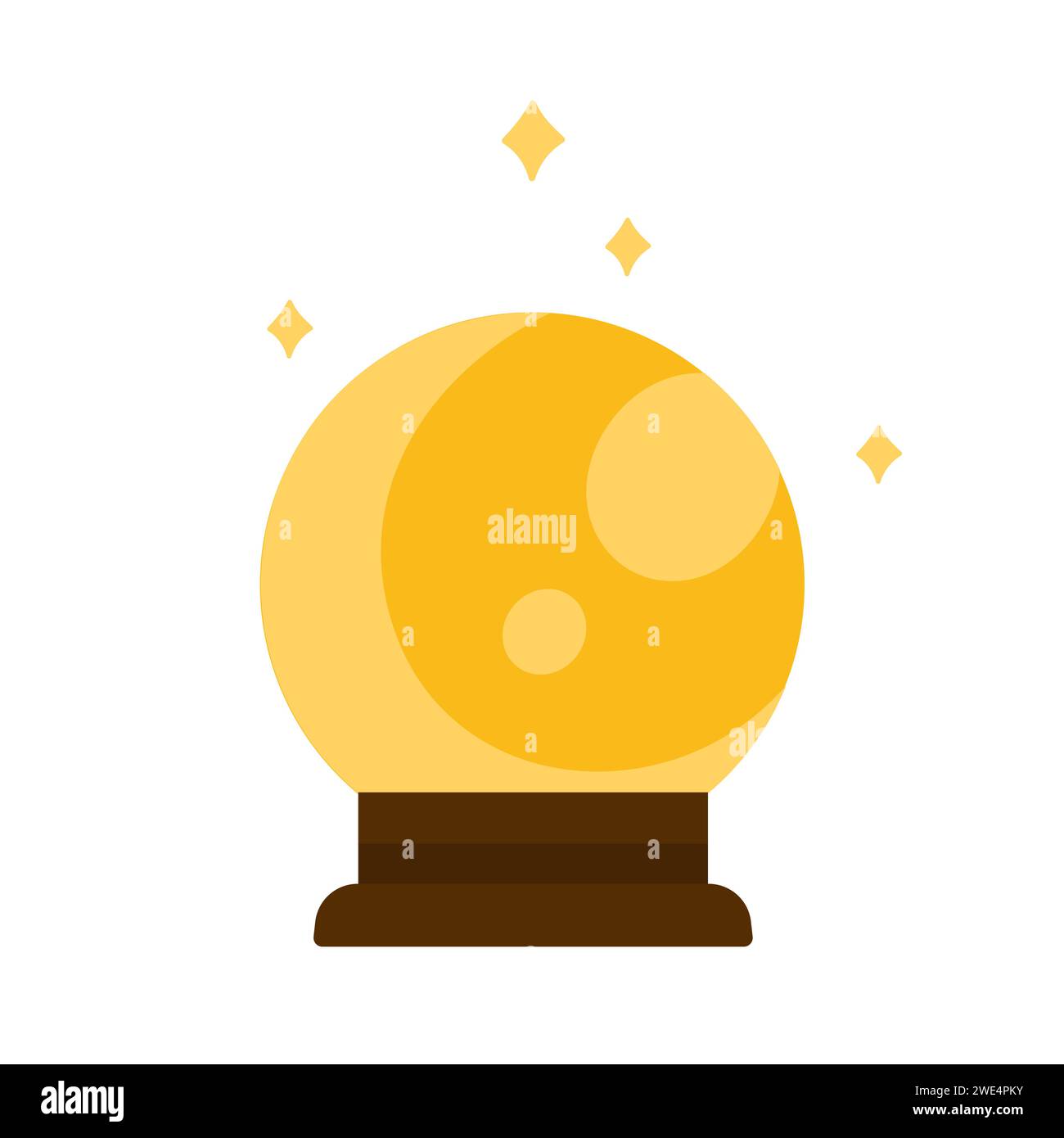 Magic crystal ball. Fortune teller accessories, witchcraft tools ...