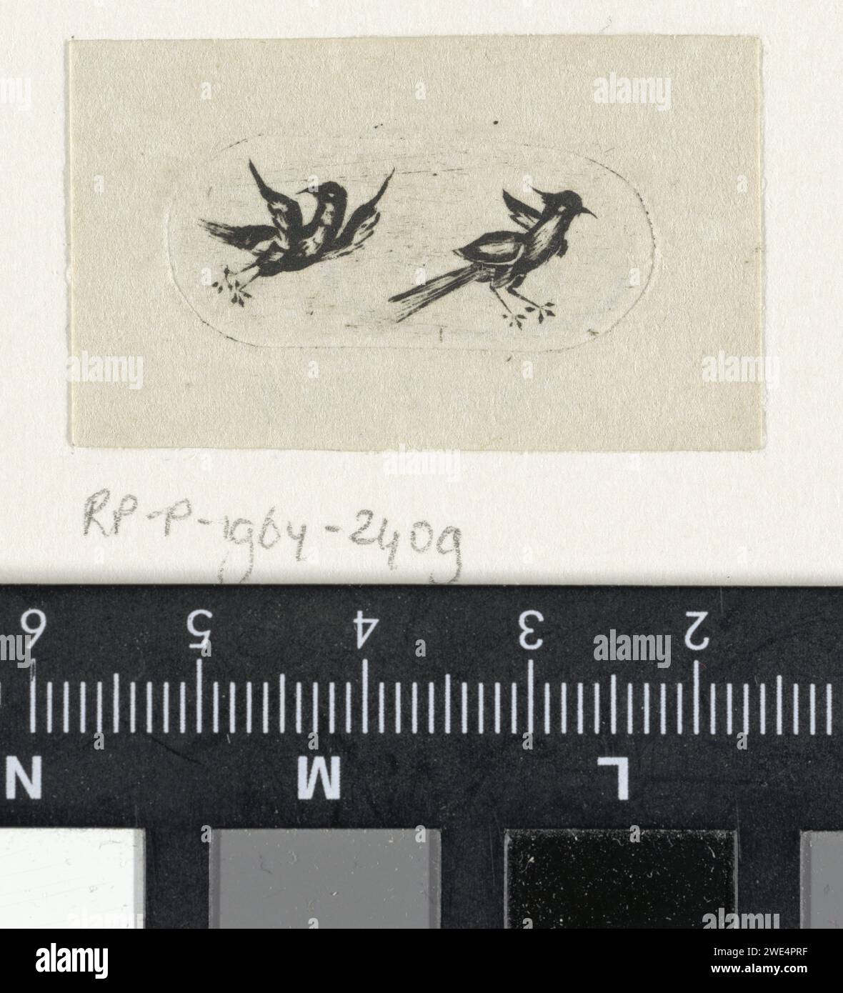 Two birds, Isaac Walraven, 1696 - 1765 print Example for Goudsmidswerk ...