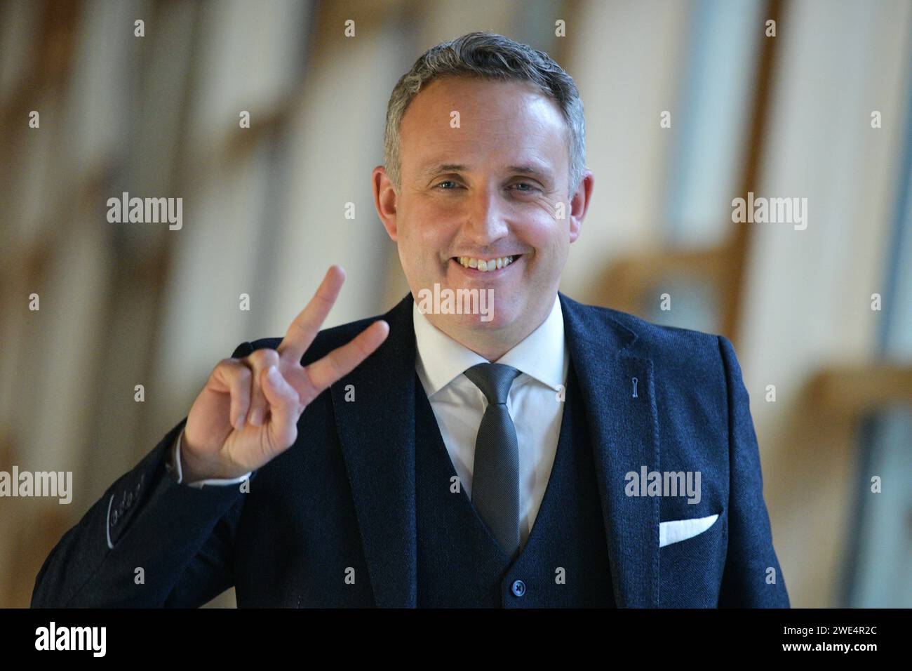 Edinburgh Scotland, UK 23 January 2024. Alex Cole-Hamilton MSP at the ...