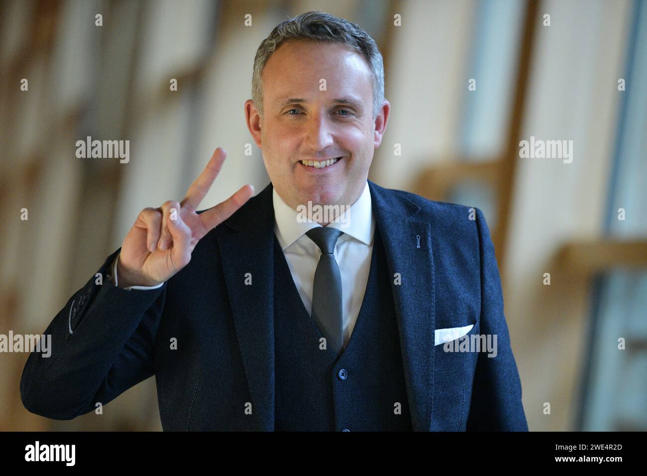 Edinburgh Scotland, UK 23 January 2024. Alex Cole-Hamilton MSP at the ...