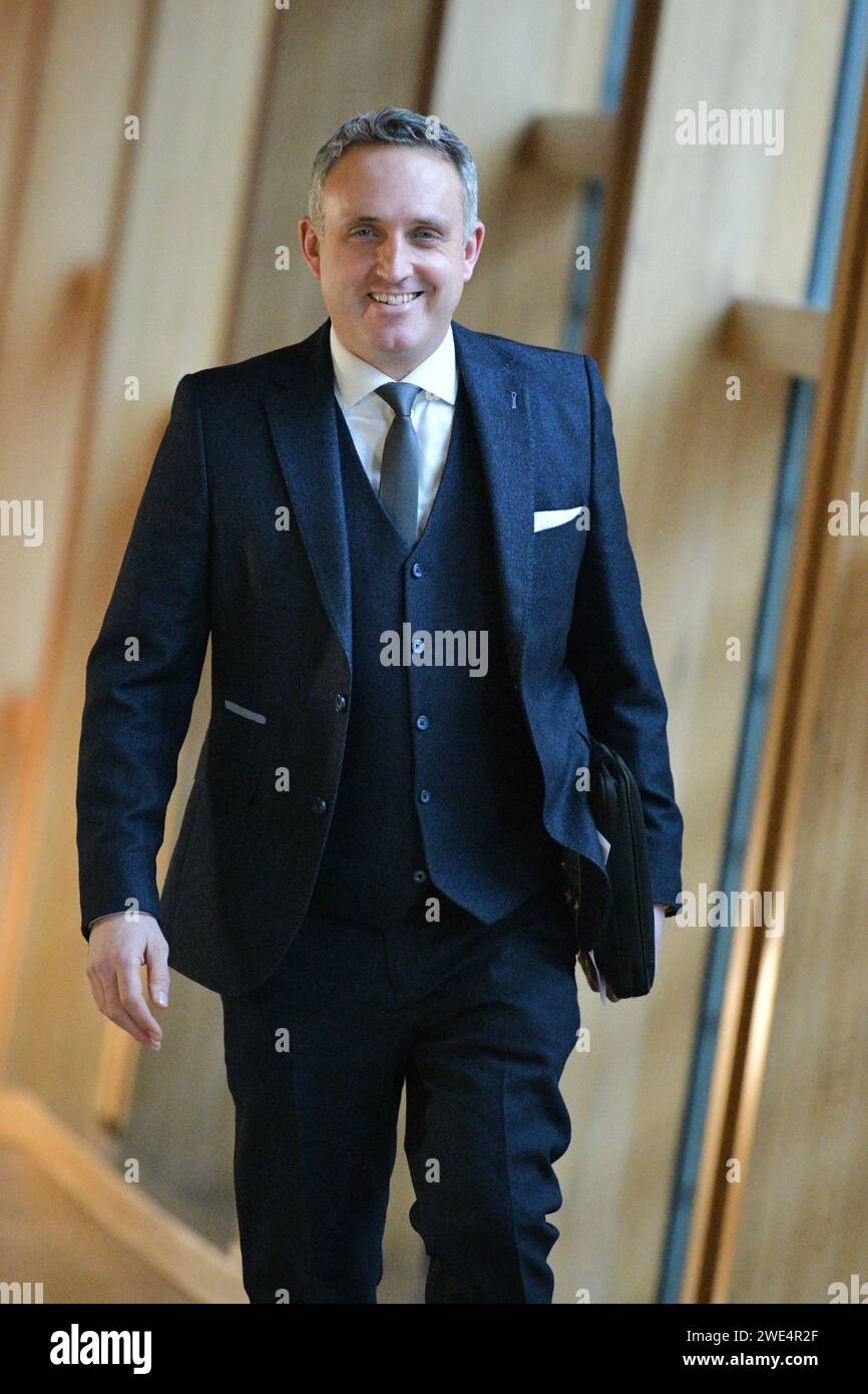 Edinburgh Scotland, UK 23 January 2024. Alex Cole-Hamilton MSP at the ...