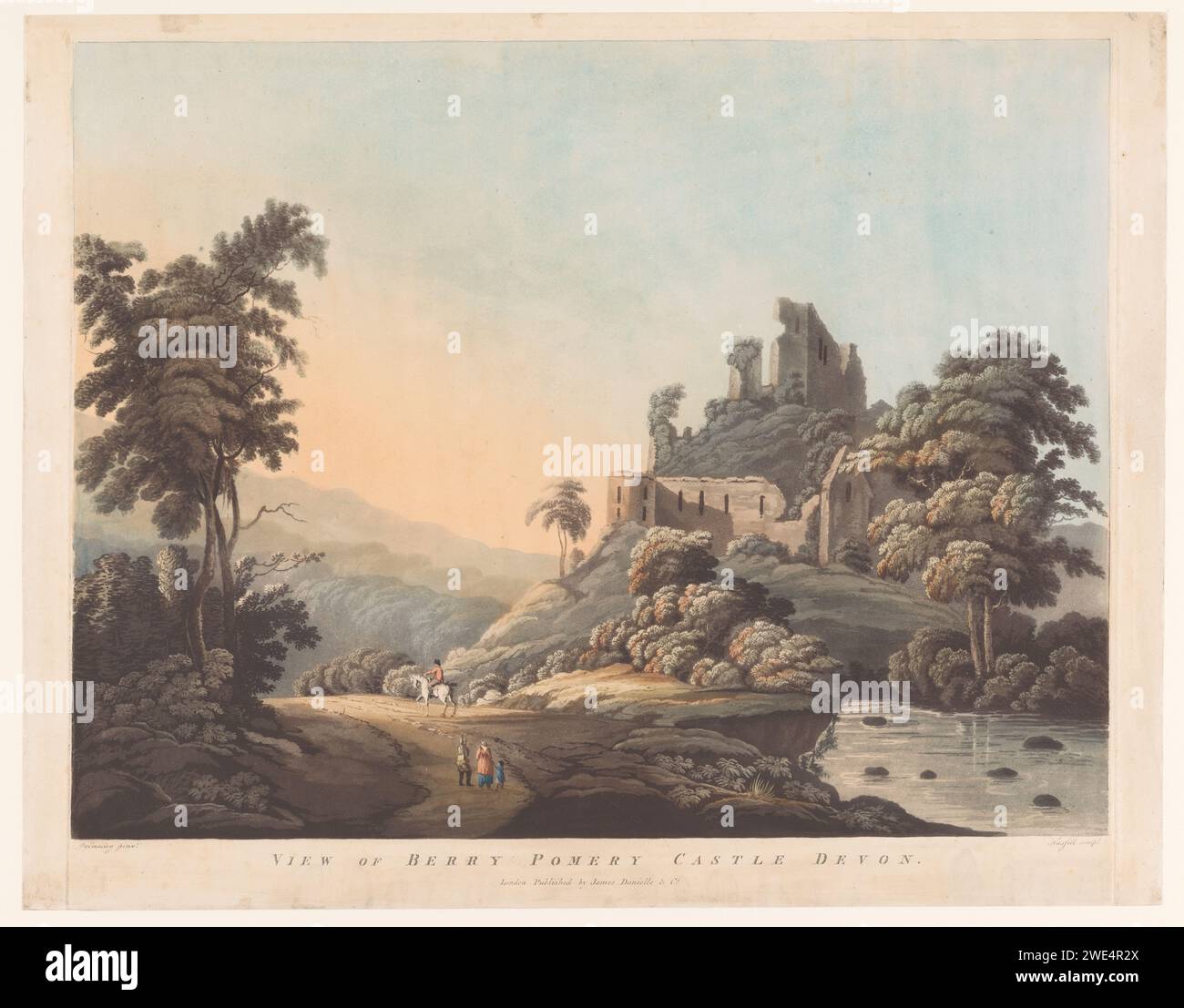 Gone of Berry Pomeroy Castle, John Hassell, 1785 - 1820 print London ...