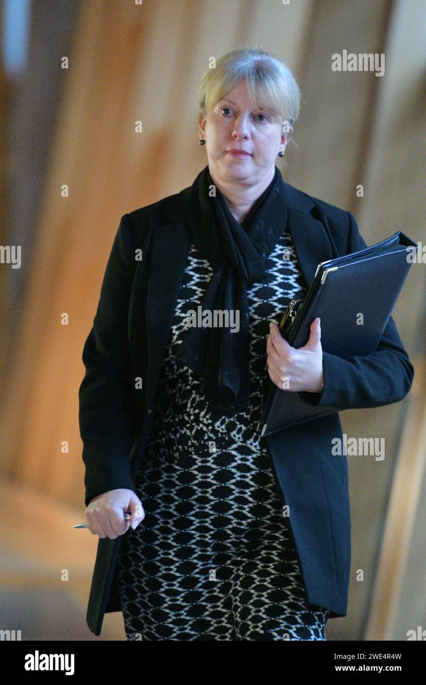 Edinburgh Scotland, UK 23 January 2024. Deputy First Minister Shona ...