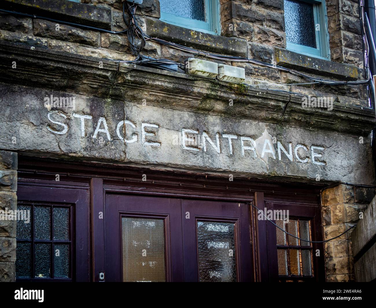 Stage entrance of Buxton Opera House. Buxton. Derbyshire. UK Stock ...