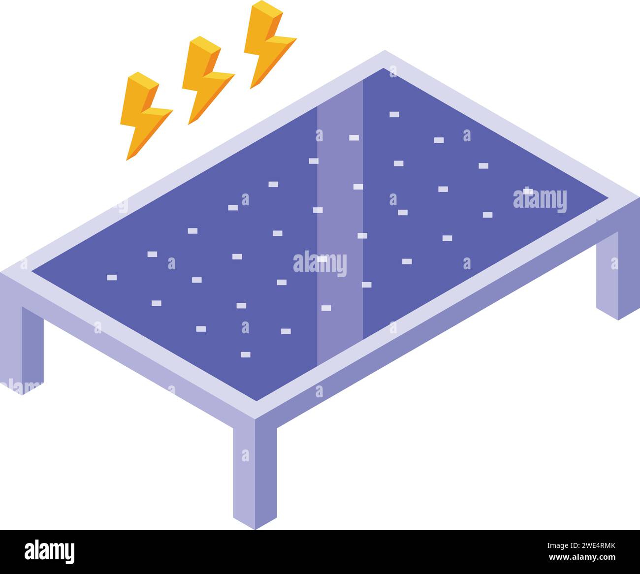 Solar panel energy icon isometric vector. Water ship. Car factory bio ...
