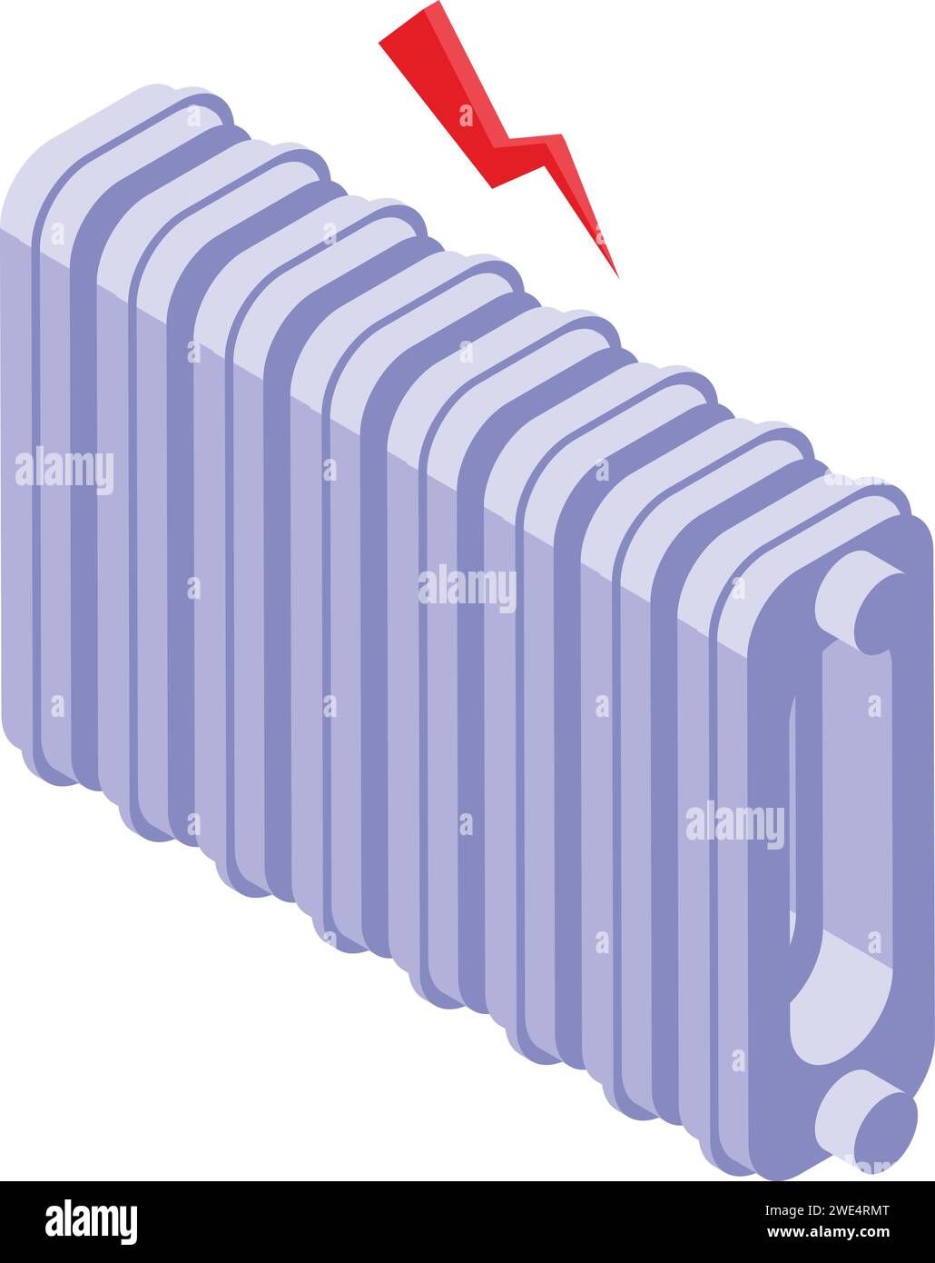 Warm radiator icon isometric vector. Commerce finance. Escalation ...