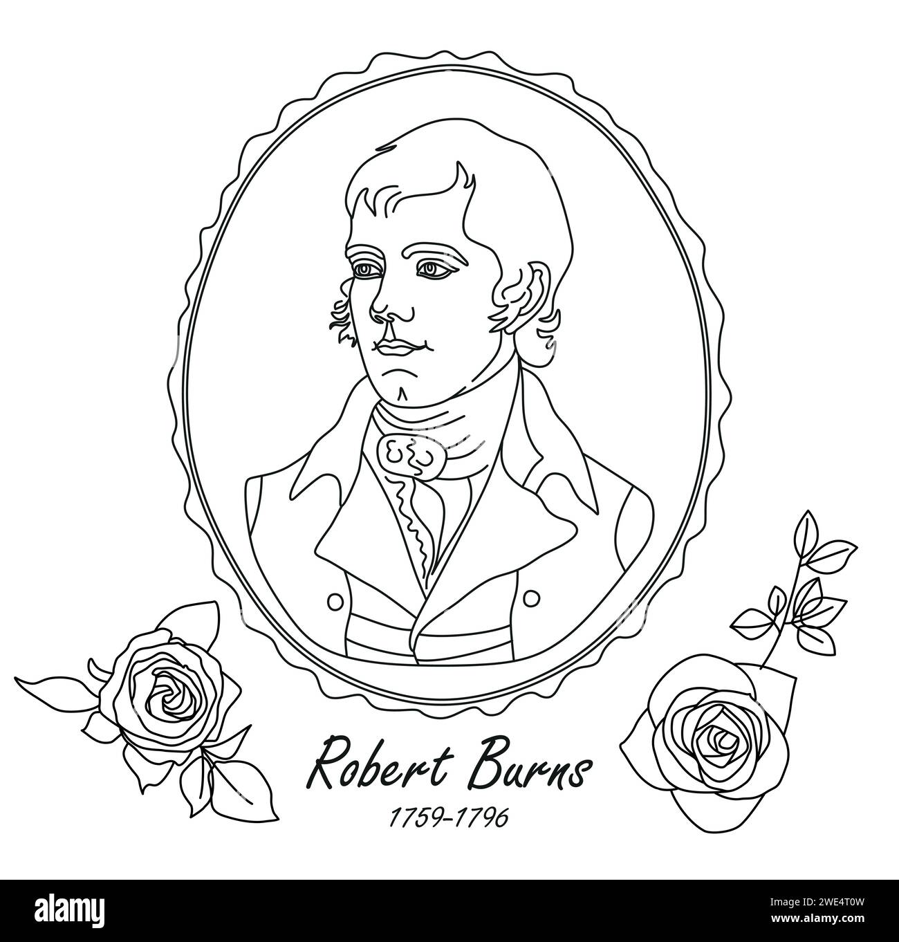 Robert Burns Stock Vector Images Alamy