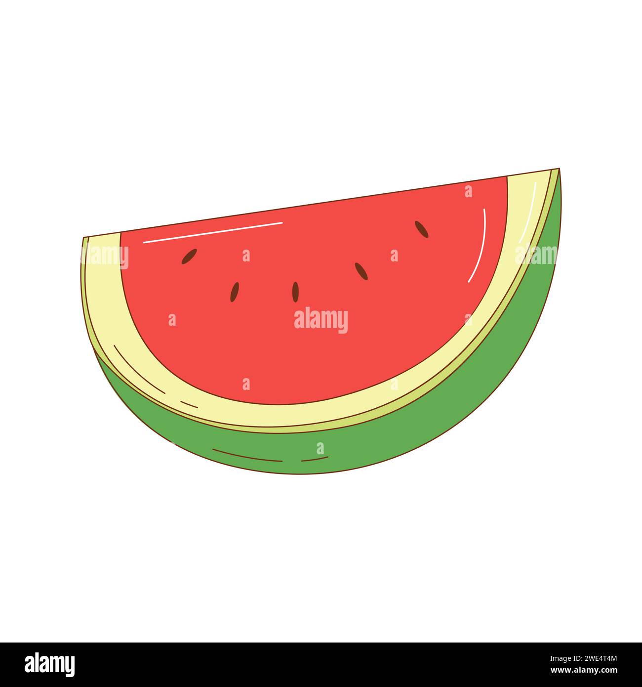 Hand with watermelon Stock Vector Images - Alamy