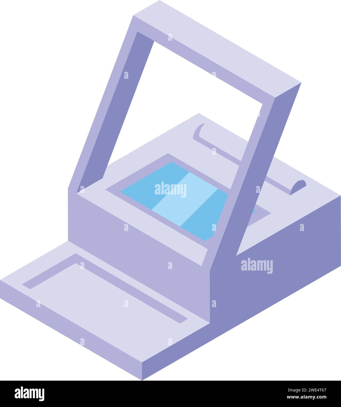 Microchip pet device icon isometric vector. Scanning device. Creature ...