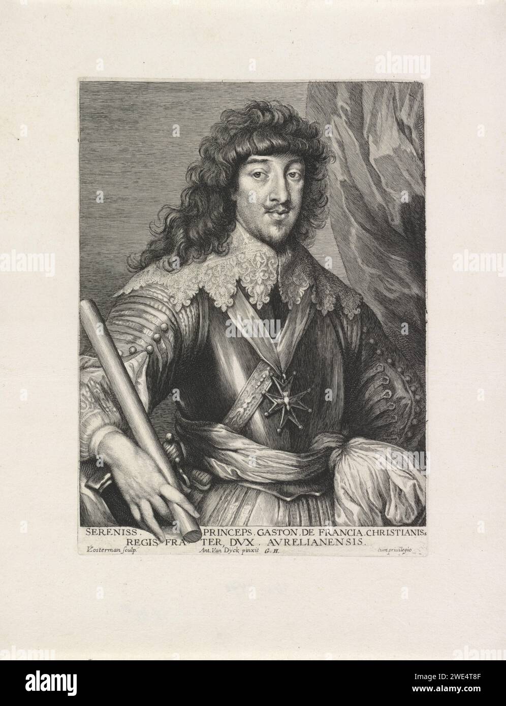 Portrait of Gaston Jean -Baptiste van France, Duke of Orléans, Lucas ...