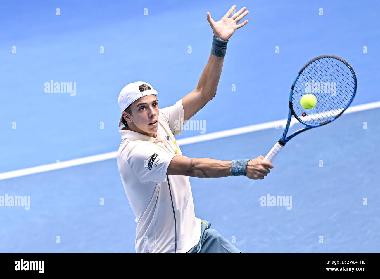 Arthur Cazaux of France during the Australian Open 2024, Grand Slam ...