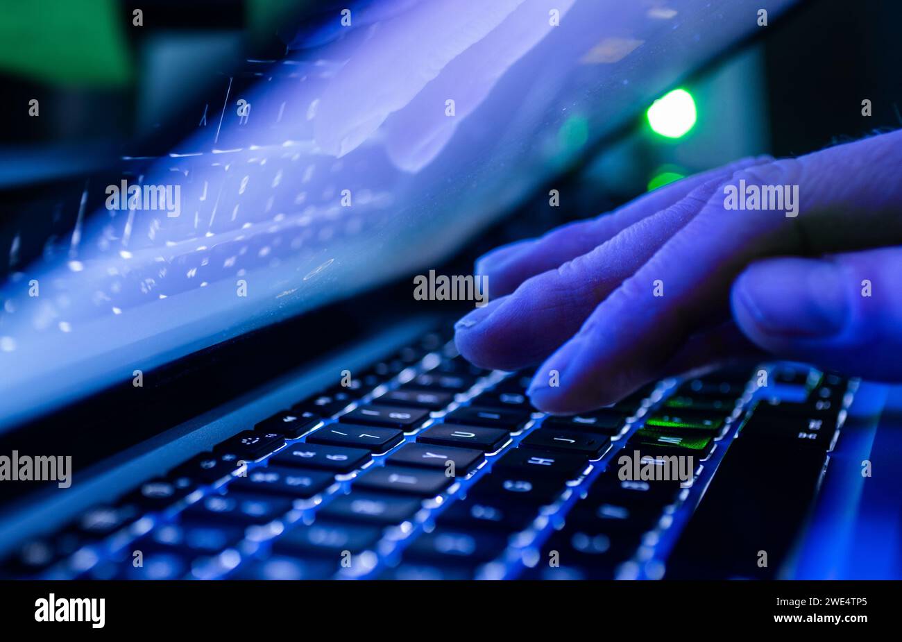 Cybersecurity crime hands hacker hi-res stock photography and images ...