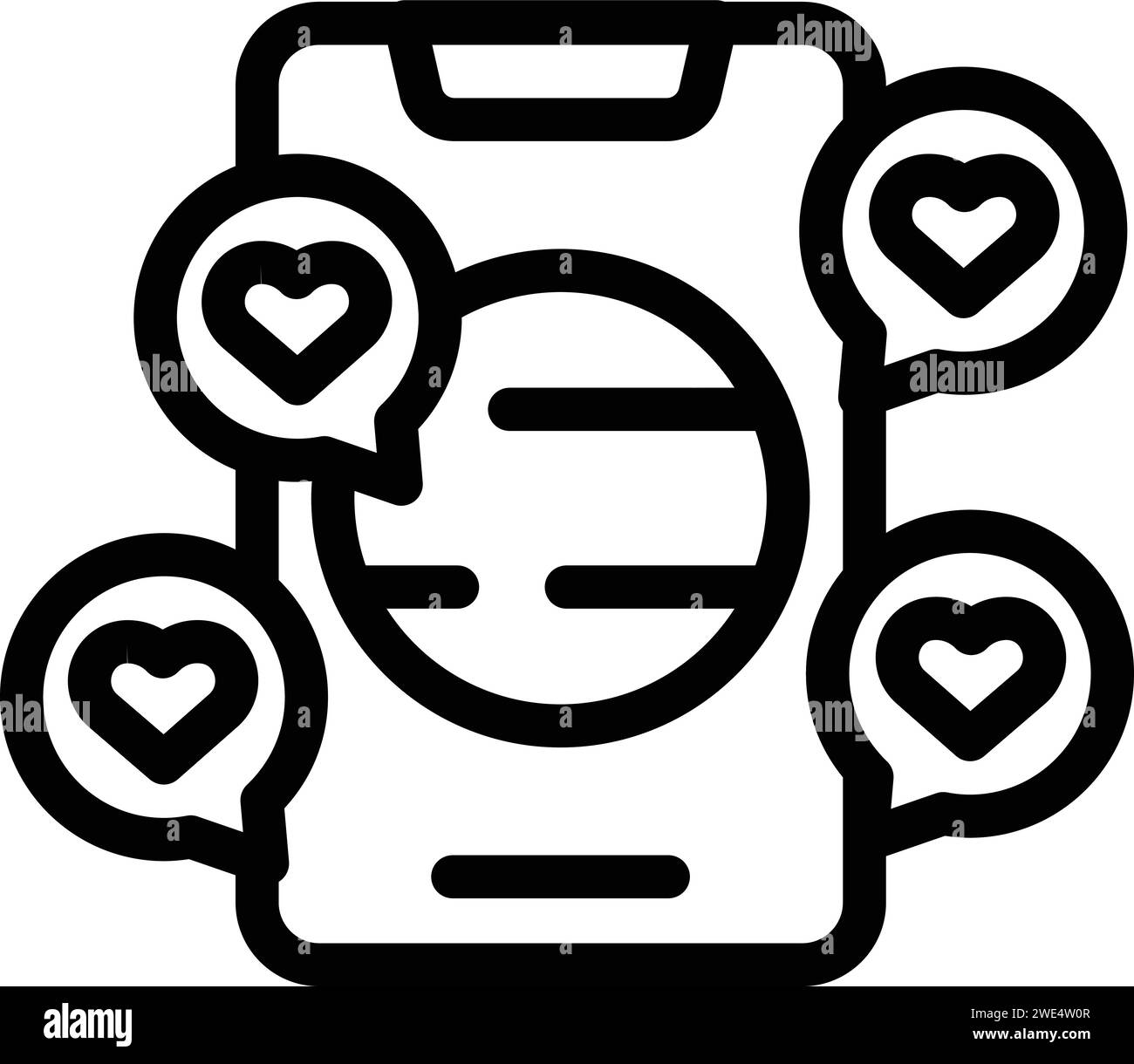 Love online lesson icon outline vector. Spanish lesson. Espanol school ...