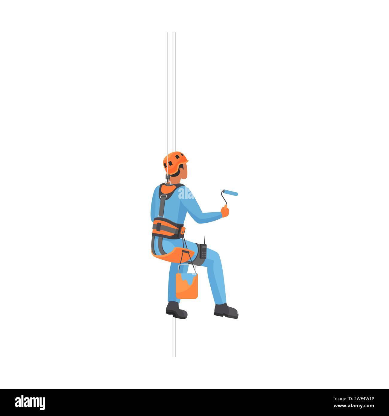 Rope access Stock Vector Images - Alamy