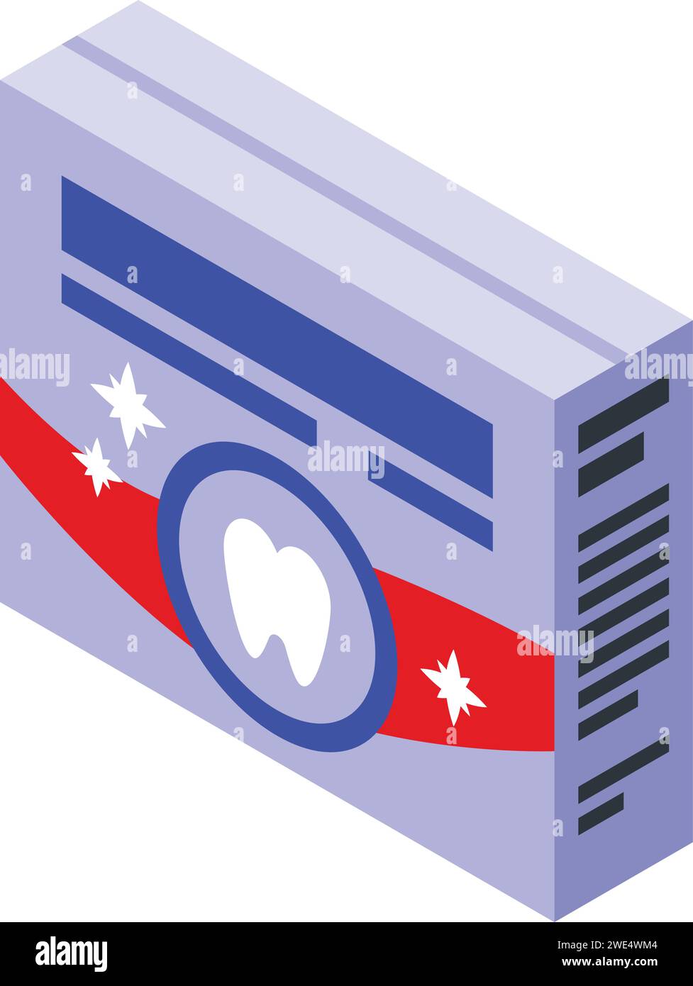 Dental care pack icon isometric vector. Health oral. Tooth powder Stock ...