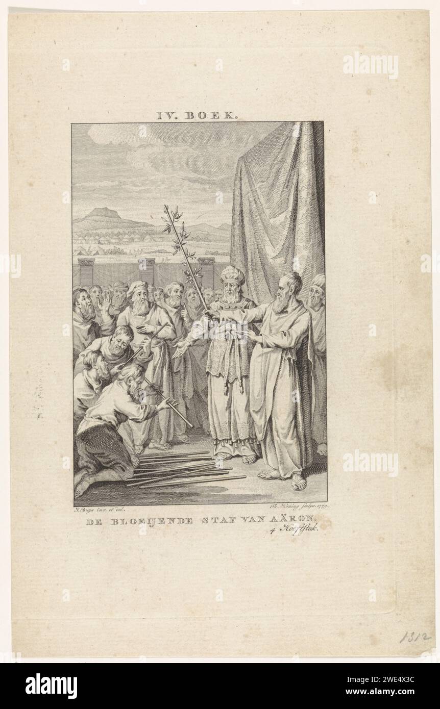Blooming Staff of Aaron, Theodoor Koning, After Jacobus Buys, 1779 ...