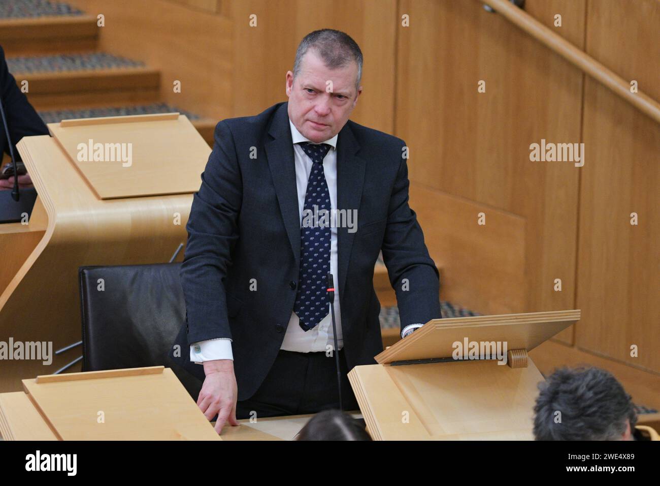 Edinburgh Scotland, UK 23 January 2024. Graham Simpson MSP at the ...