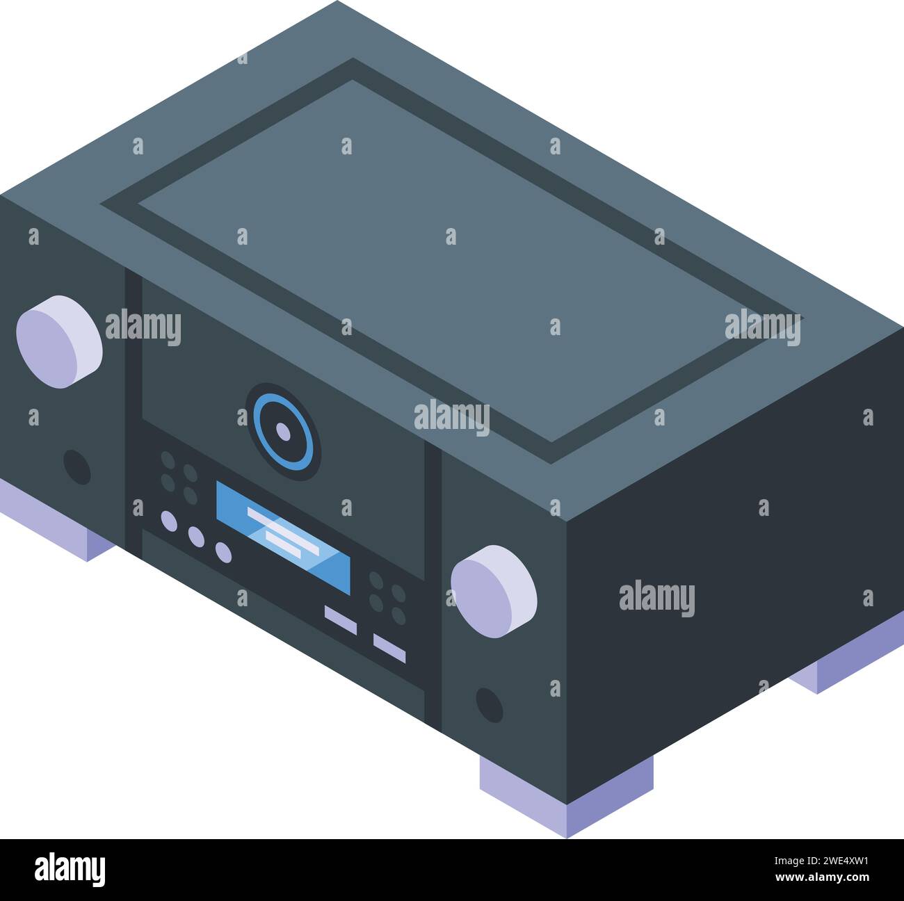 Home Theater Audio Icon Isometric Vector Music Sound Focal Point